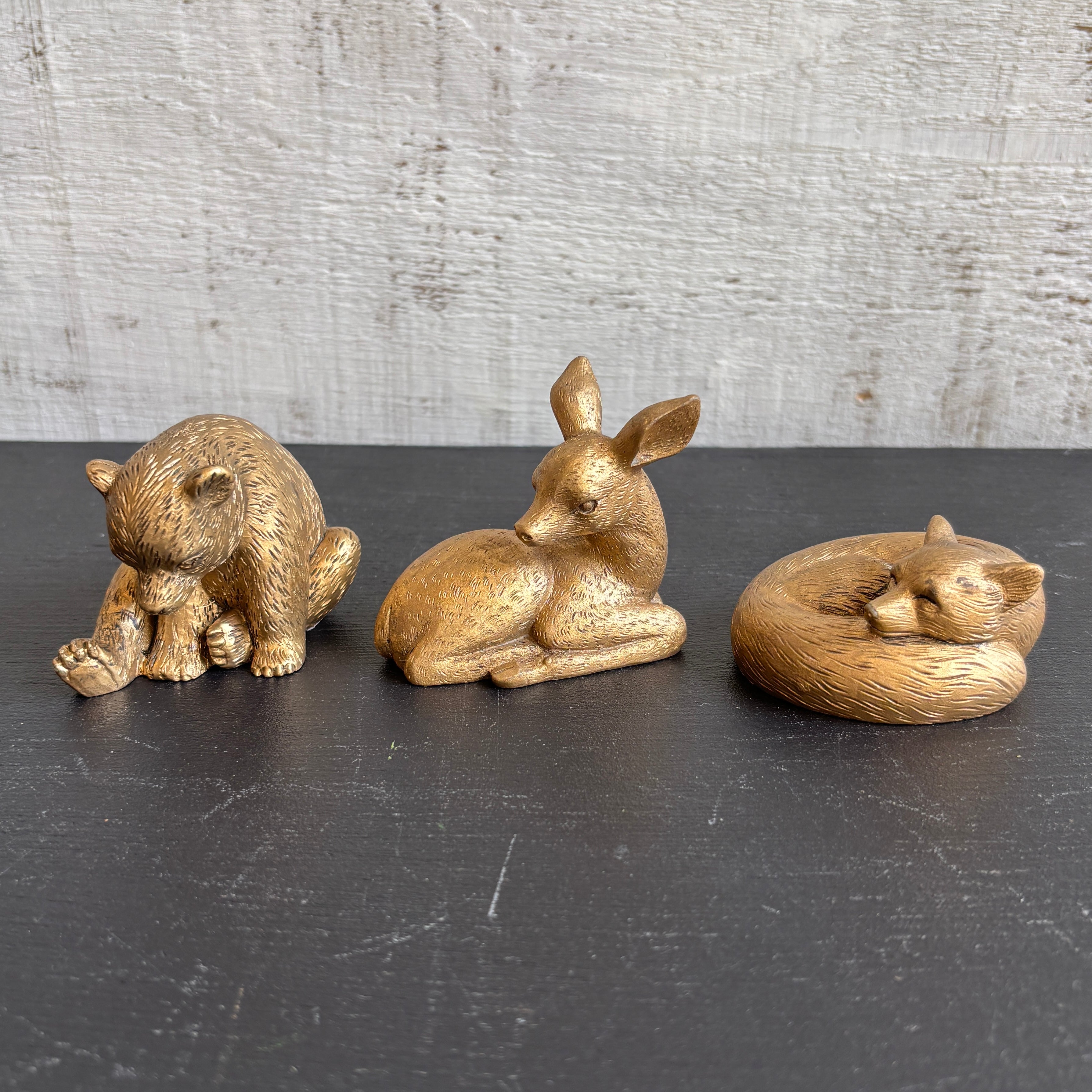 Gold Resin Woodland Animal – TIN BARN MARKET