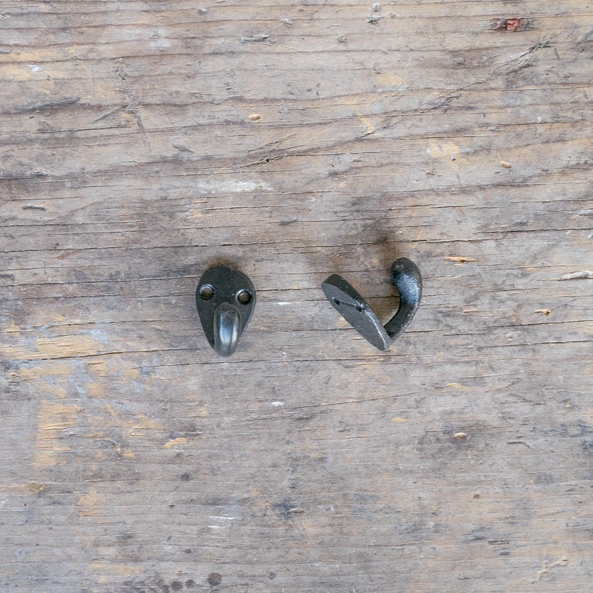 Cast Iron Mini Hook - black – TIN BARN MARKET